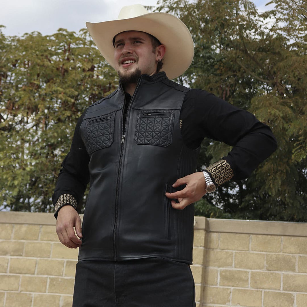 Chaleco de piel para hombre – Wild Rider MX